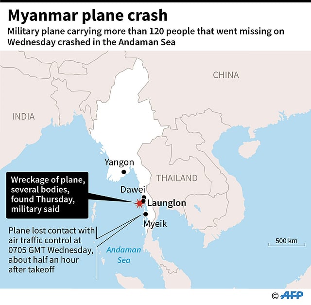 Myanmar’s military finds crashed plane, bodies | Prothom Alo