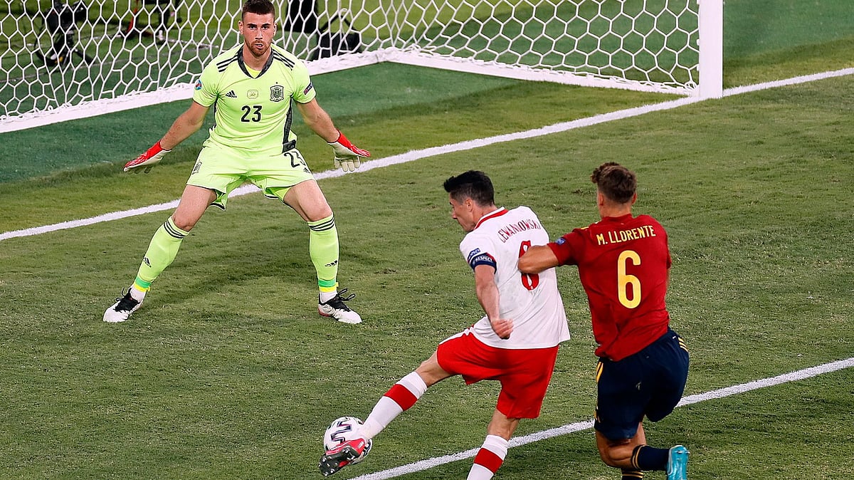 Poland-Spain match in frames | Prothom Alo