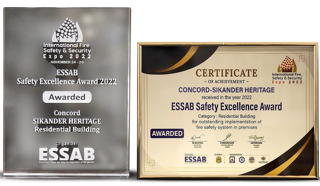 Concord Real Estate win ESSAB Safety Excellence award | Prothom Alo