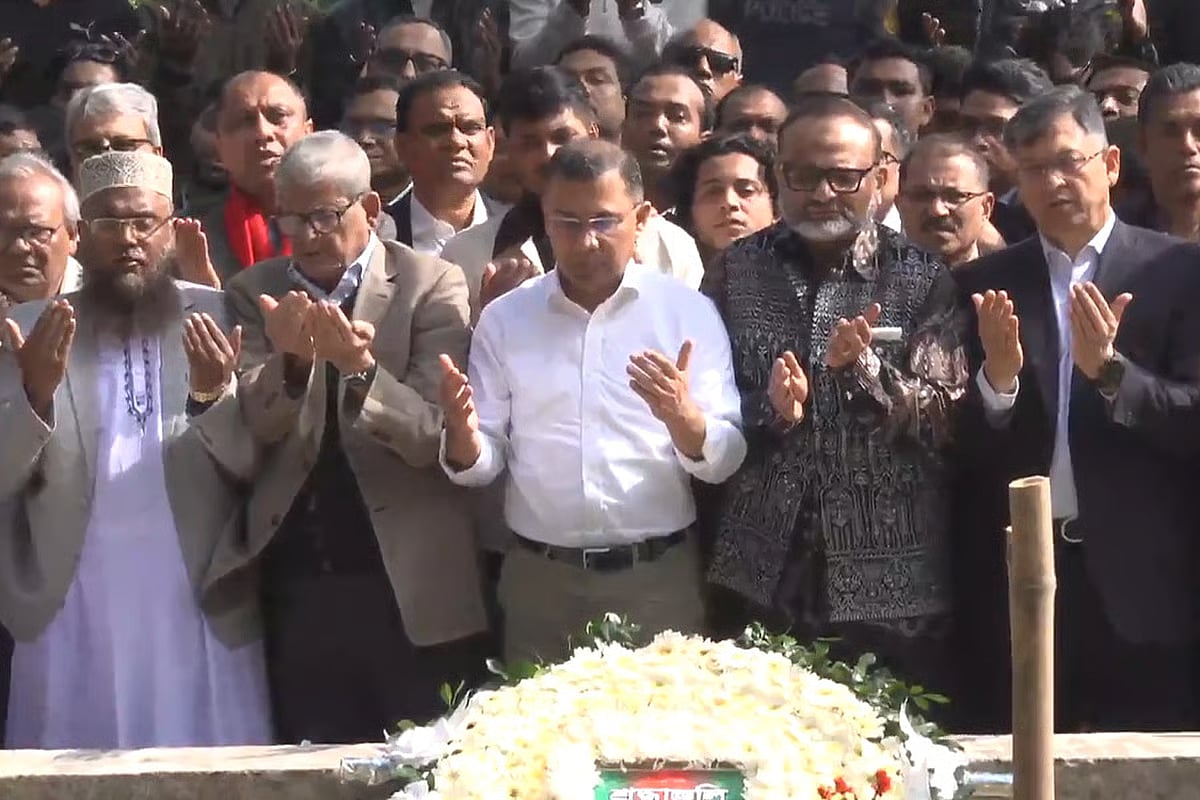 Tarique Rahman at Osman Hadi’s grave, will not go to NITOR | Prothom Alo